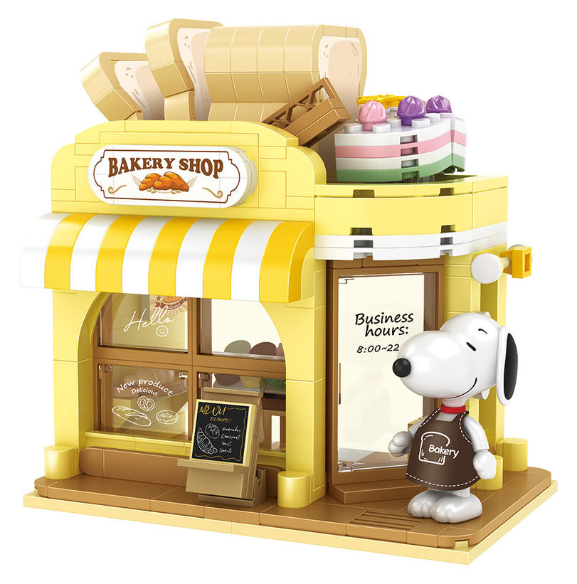 史努比：面包店（Peanuts Snoopy：Bakery Shop）（咔扣CACO S012） | Brick4.com - 最实用的国产积木索引表