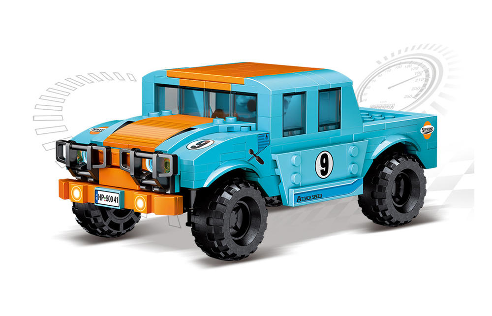 积木攀爬越野车：悍马（Hummer）（澳可AchKo/品高 50041） | Brick4.com - 最实用的国产积木索引表