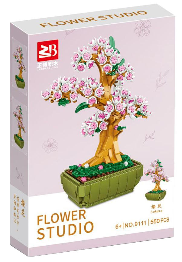 永生花：樱花（Sakura）（正博 9111） | Brick4.com - 最实用的国产积木索引表