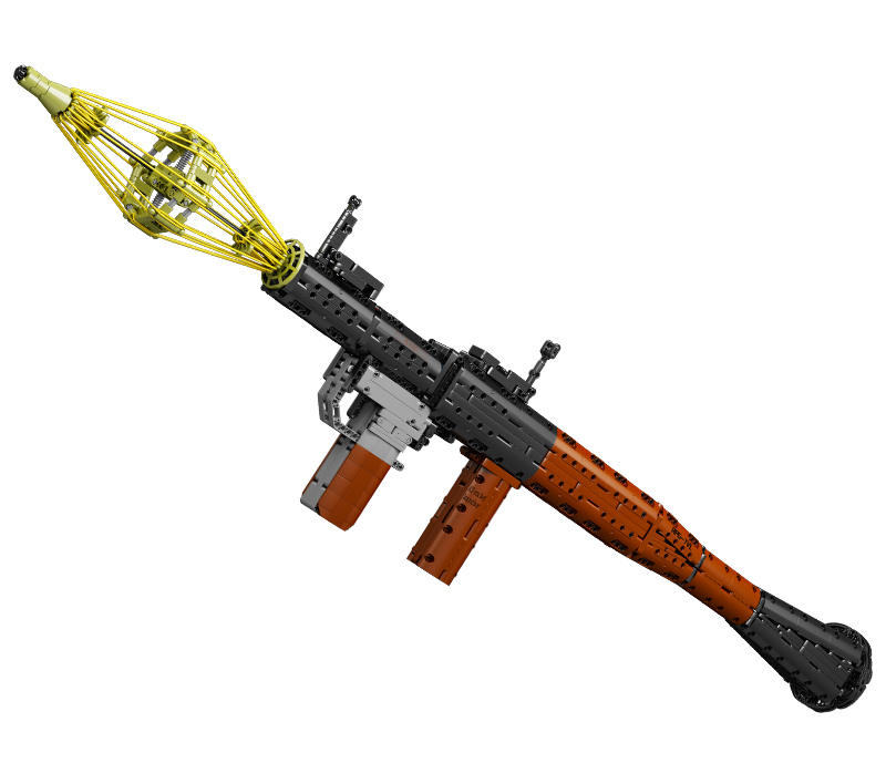 RPG-榴弹发射器（Rocket-propelled grenade）（宇星模王MouldKing 14017） | Brick4.com ...