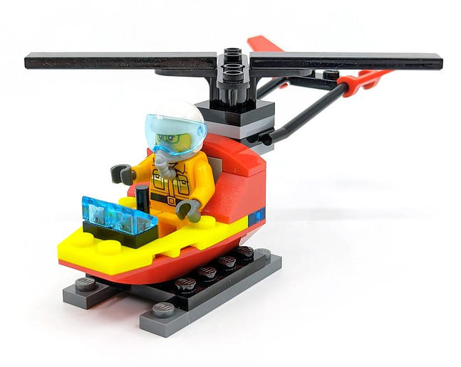 消防直升机（Fire Helicopter）（乐高LEGO 952301） | Brick4.com - 最实用的国产积木索引表