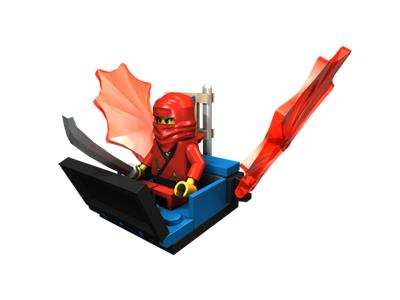 城堡：忍者：红衣忍者滑翔机（Red Ninja's Dragon Glider）（乐高LEGO 3074） | Brick4.com - 最 ...