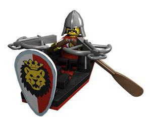 城堡：皇家骑士：石弓船（Boat with Armour）（乐高LEGO 1752、乐高LEGO 1804、乐高LEGO 2892 ...