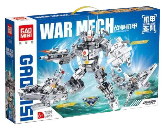 变形战争机甲：海神机甲 三变（War Mech：Poseidon Mech）（高密思GAOMISI T3089） | Brick4.com ...