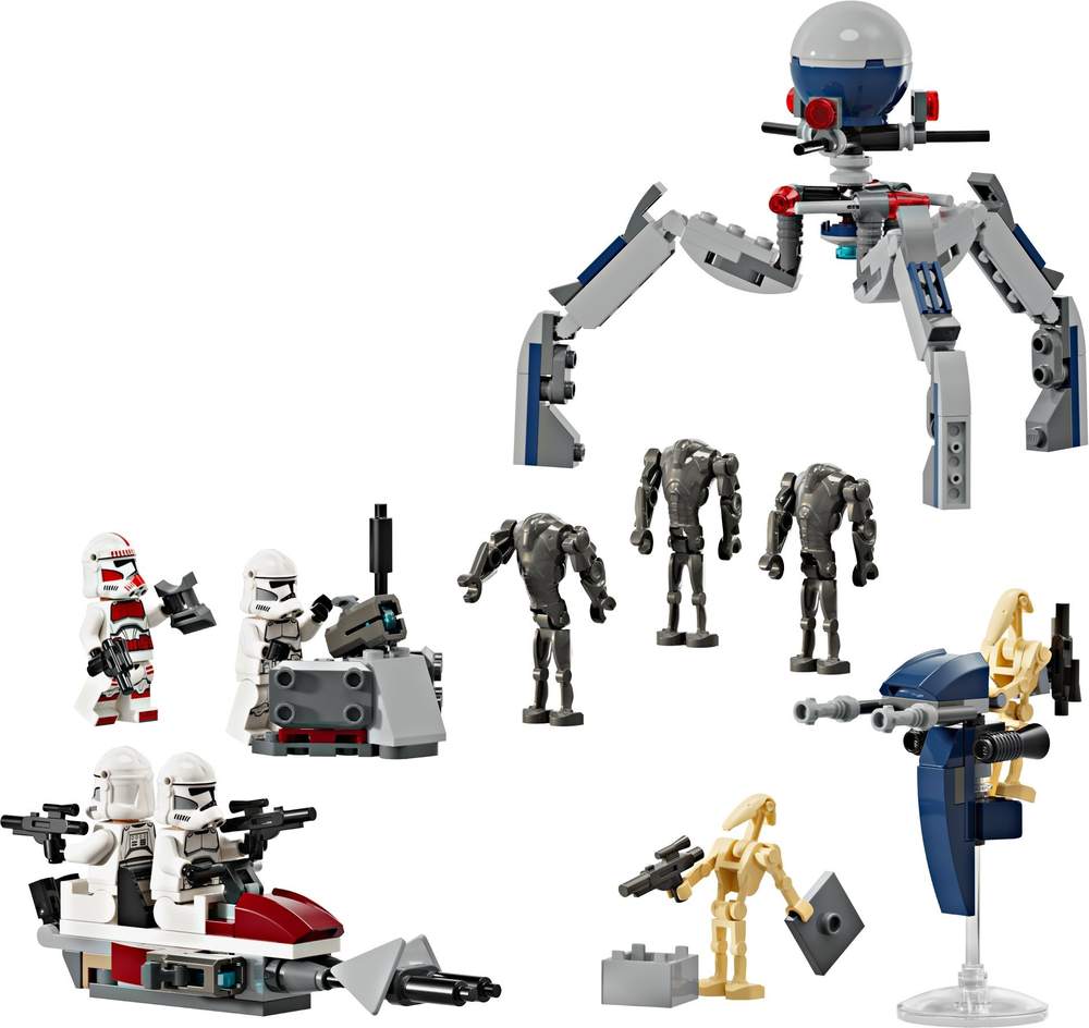克隆人士兵与战斗机器人战斗套装（Clone Trooper & Battle Droid Battle Pack）（乐高LEGO 75372 ...