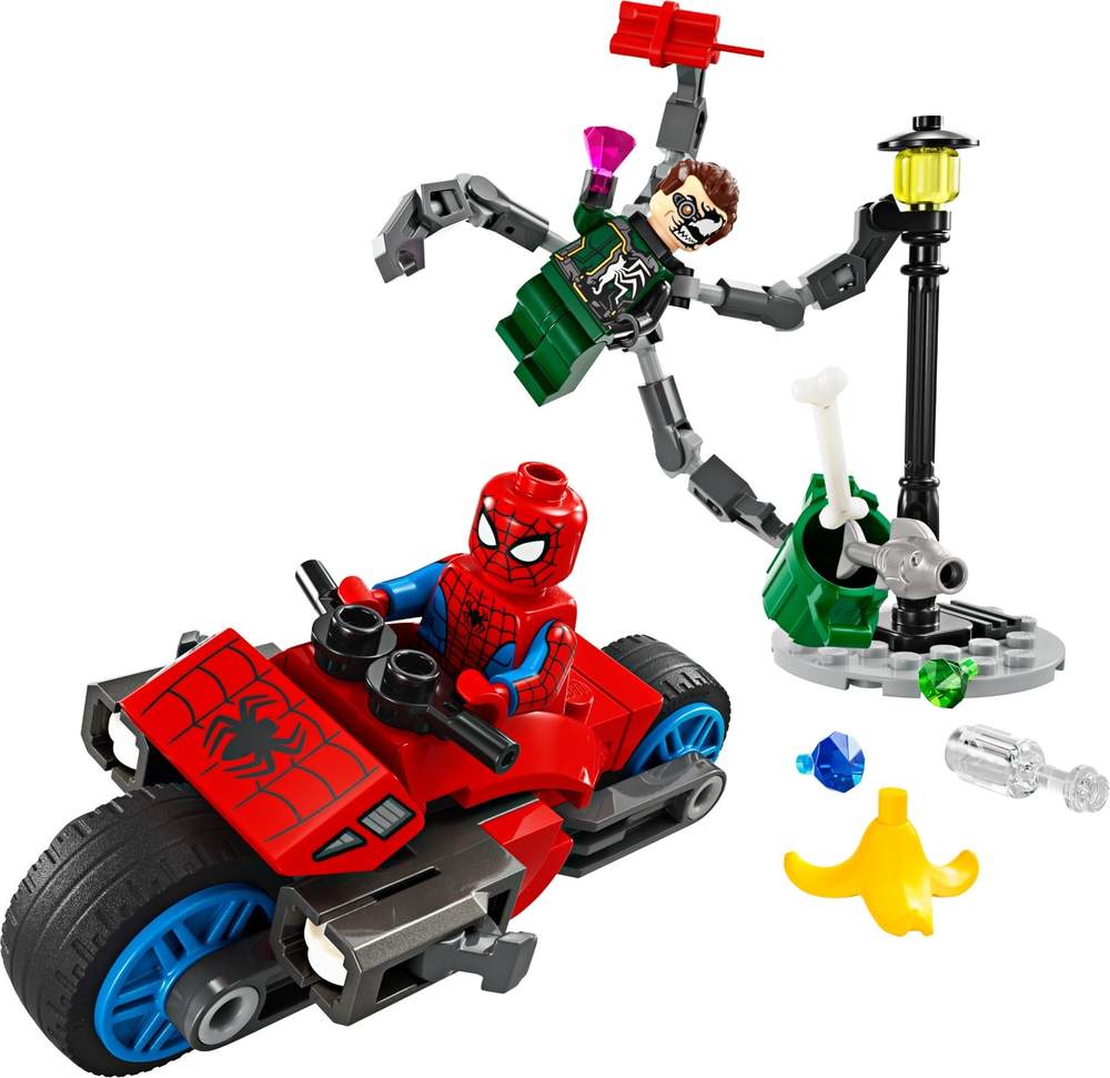 摩托车大追击：蜘蛛侠大战章鱼博士（Motorcycle Chase: Spider-Man vs. Doc Ock）（乐高LEGO 76275 ...