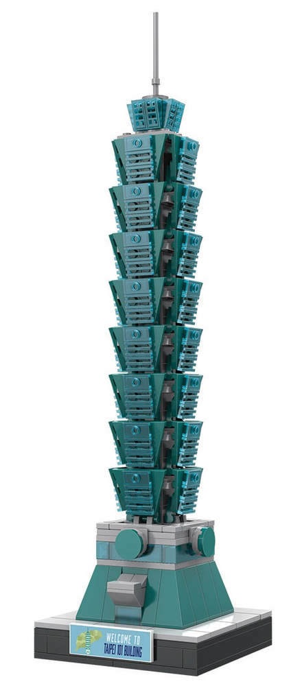 台北101大楼（Famous Landmark：Taipei 101 Building）（LiNooS LN7040） | Brick4 ...