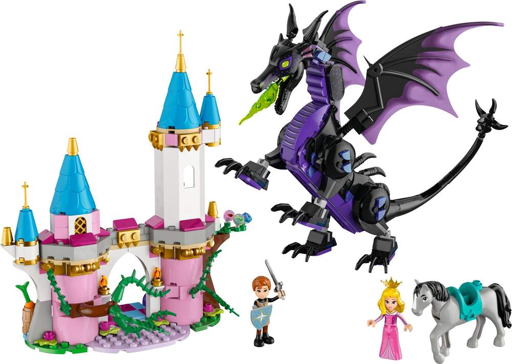 睡美人：玛琳菲森变身恶龙（Maleficent's Dragon Form and Aurora's Castle）（乐高LEGO 43240 ...