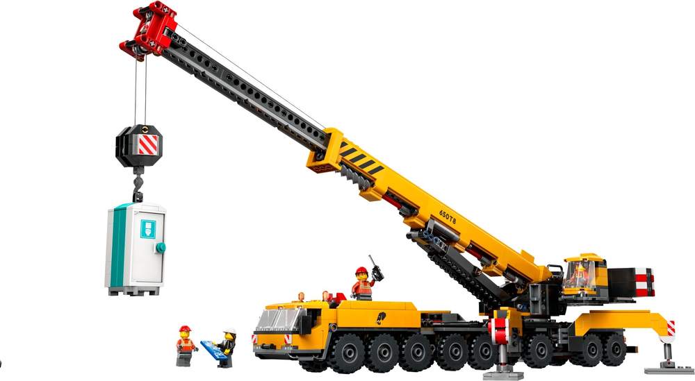 黄色移动式工程起重机（Mobile Construction Crane）（乐高LEGO 60409） | Brick4.com - 最实用的 ...