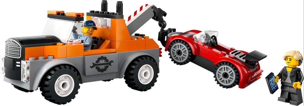 道路救援拖车与跑车（Tow Truck）（乐高LEGO 60435） | Brick4.com - 最实用的国产积木索引表