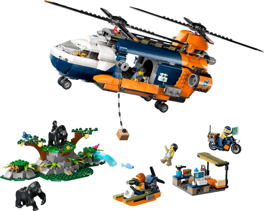 丛林探险家基地直升机（Jungle Explorer Helicopter）（乐高LEGO 60437） | Brick4.com - 最实用 ...