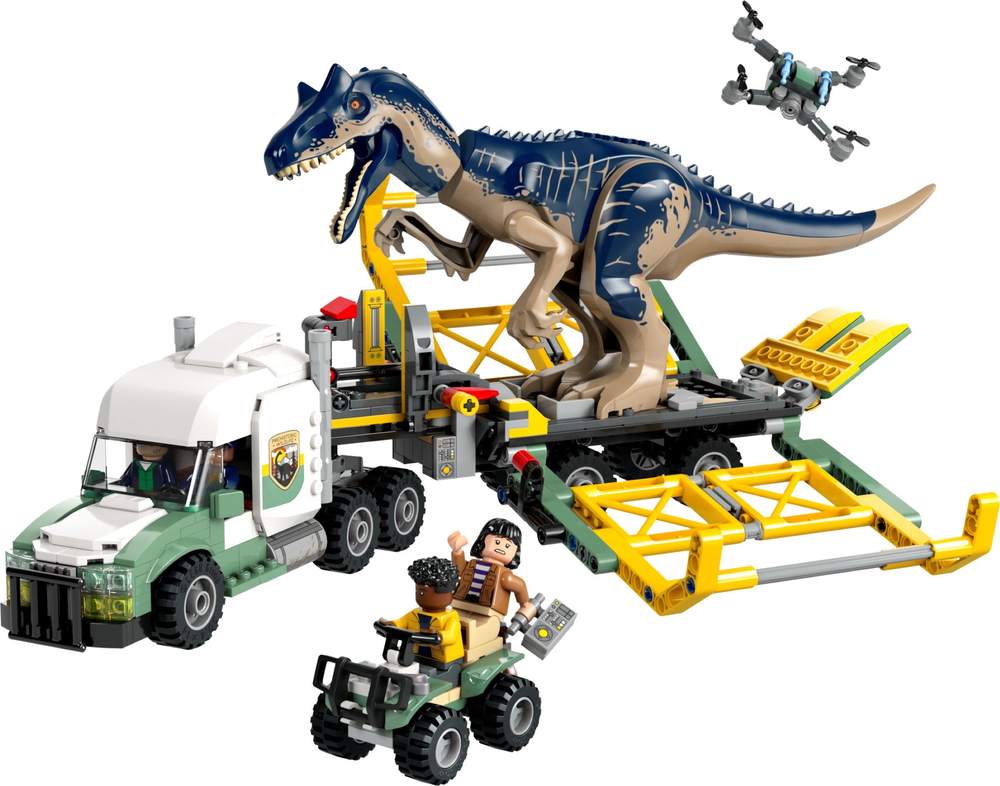 恐龙任务：异龙运输车（Dinosaur Missions: Allosaurus Transport Truck）（乐高LEGO 76966 ...