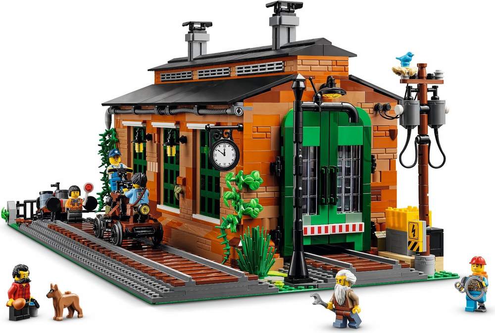 旧机车库（Old Train Engine Shed）（乐高LEGO 910033） | Brick4.com - 最实用的国产积木索引表