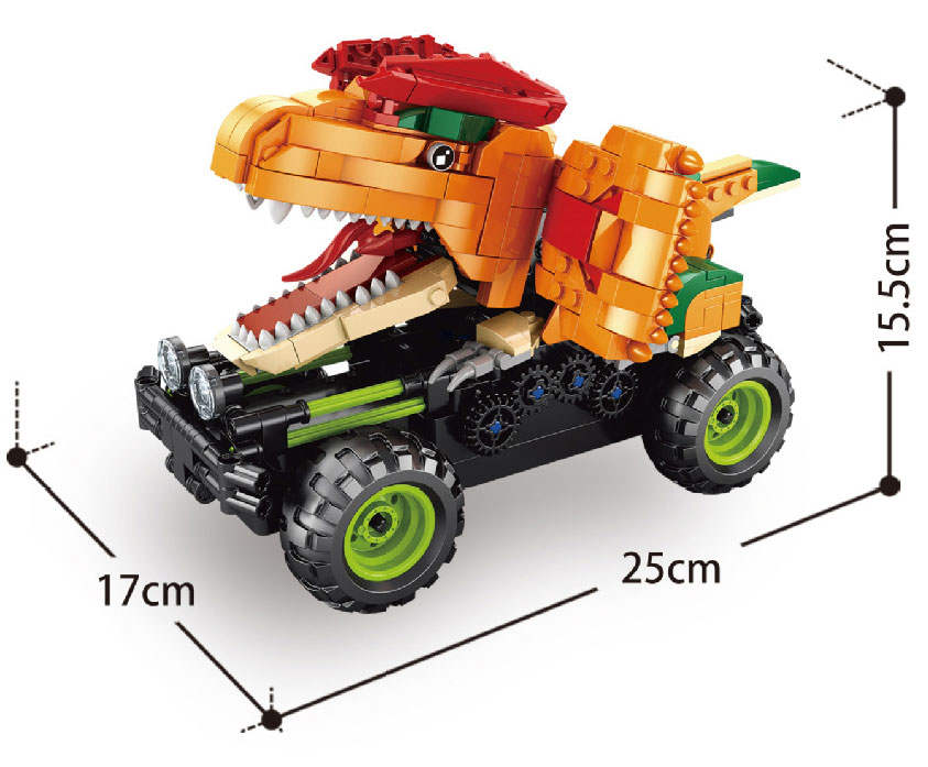 积木恐龙遥控车：双脊龙（Dilophosaurus）（澳可AchKo/品高 70029） | Brick4.com - 最实用的国产积木索引表