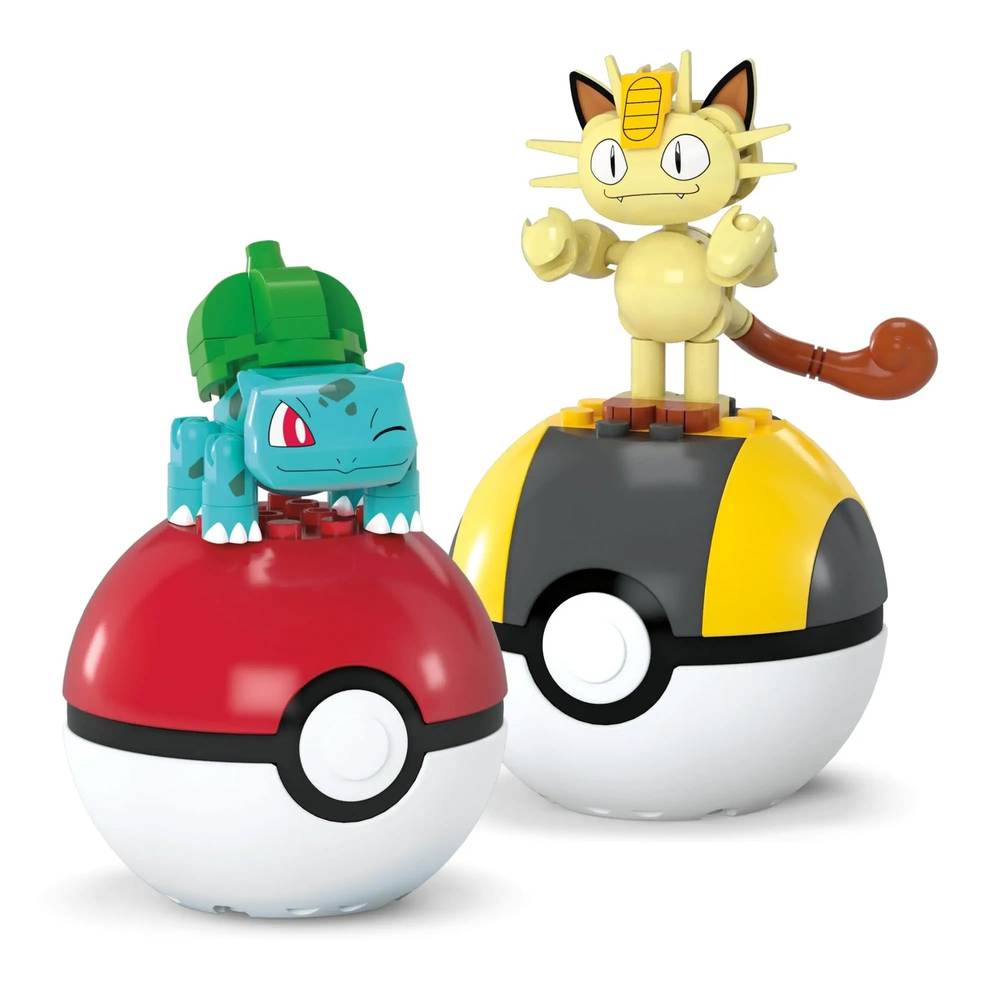 宝可梦：妙蛙种子和喵喵（Pokémon Bulbasaur & Meowth）（美家宝/美高 Mega Bloks JCR82 ...
