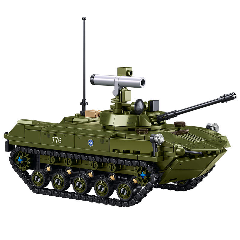 BMD-2S AFV 伞兵战车（小鲁班Sluban M38-B1250） | Brick4.com - 最实用的国产积木索引表