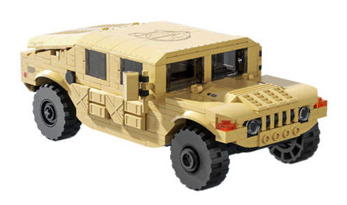 悍马H1军车（Military Vehicle H1）（砖悦Xbert 66005） | Brick4.com - 最实用的国产积木索引表