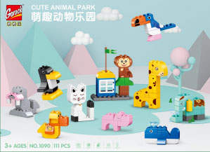 萌趣动物乐园（格格乐GOROCK 1090） | Brick4.com - 最实用的国产积木索引表