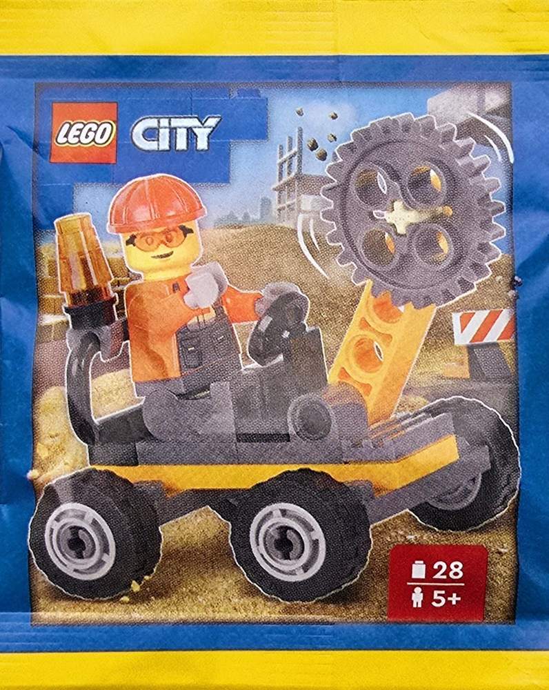 木材旋切机（Construction Worker with Rotary Cutter）（乐高LEGO 952502） | Brick4 ...