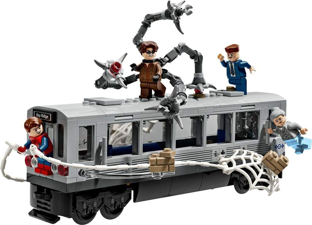 蜘蛛侠2：蜘蛛侠大战章鱼博士地铁列车场景（Spider-Man vs. Doc Ock Subway Train Scene）（乐高LEGO ...