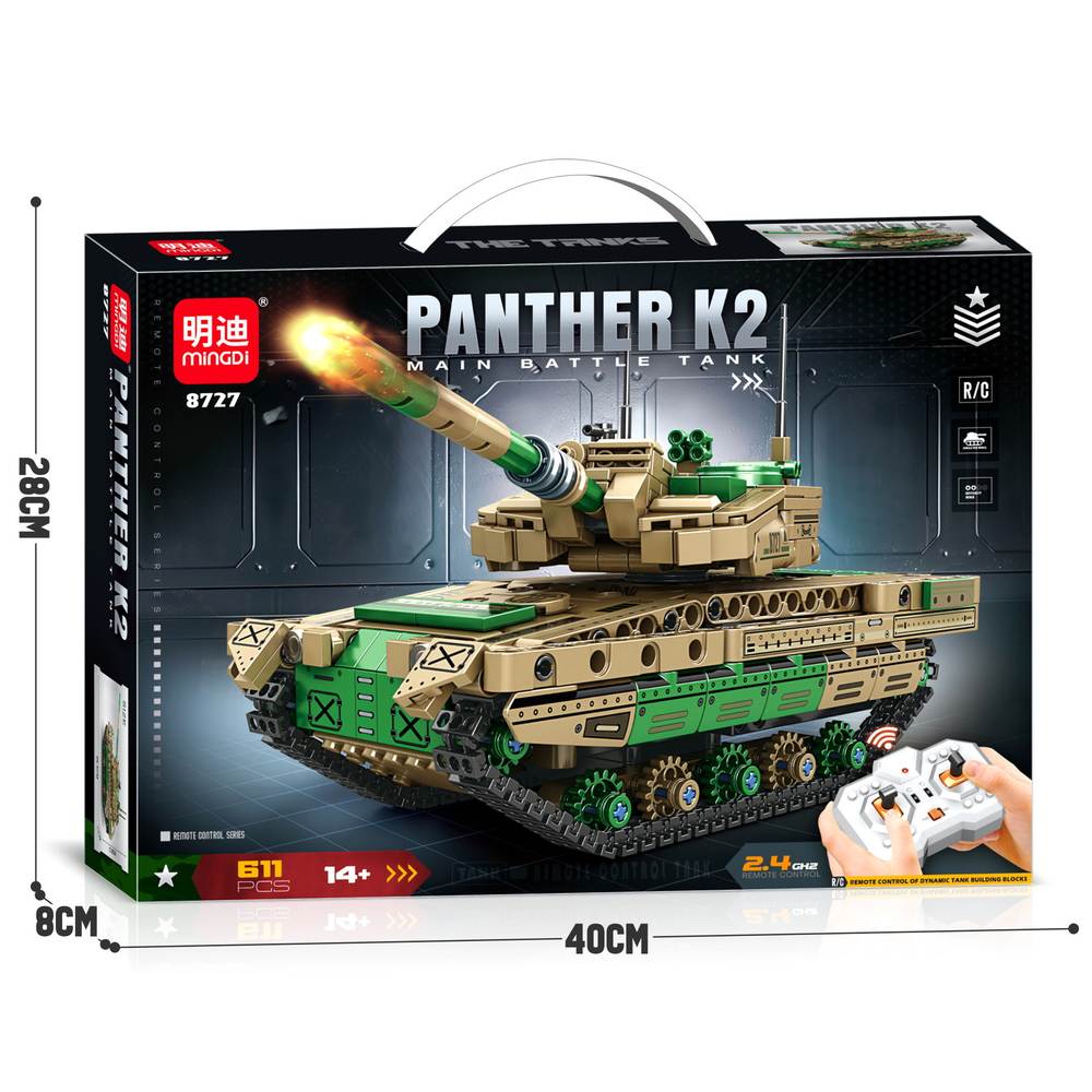 2.4G遥控K2黑豹坦克（Panther K2 Main Battle Tank）（明迪minGDi/磊宝LEIBAO 8727 ...