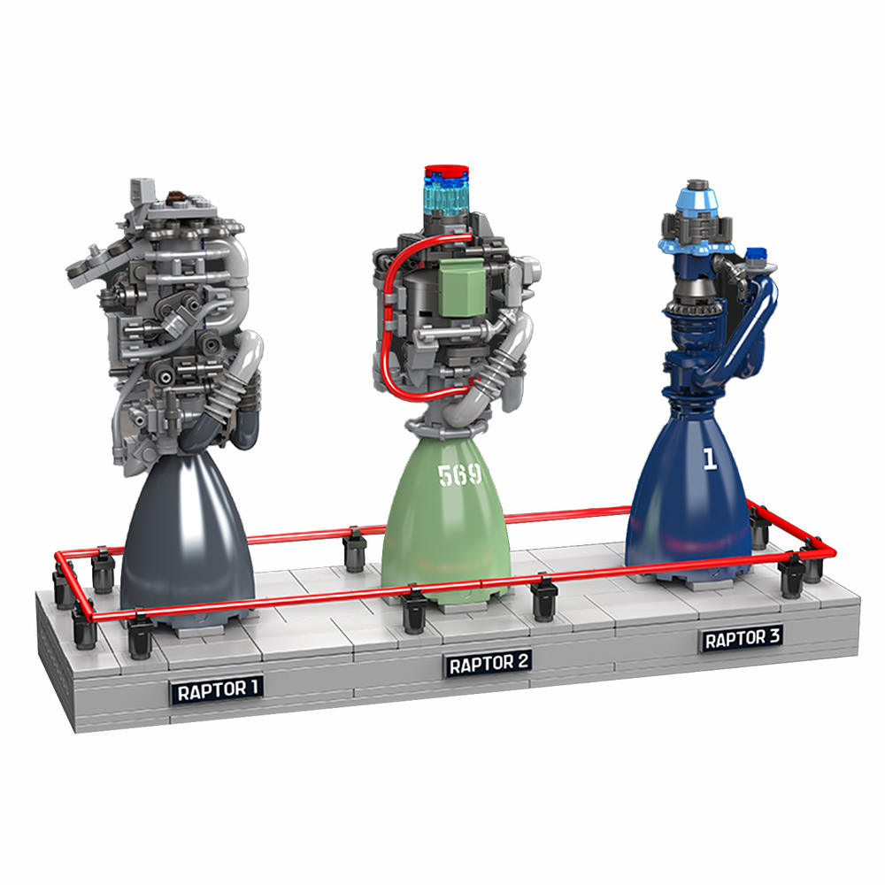 猛禽火箭发动机（Raptor Rocket Engine）（宇星模王MouldKing 10247） | Brick4.com - 最实用的 ...
