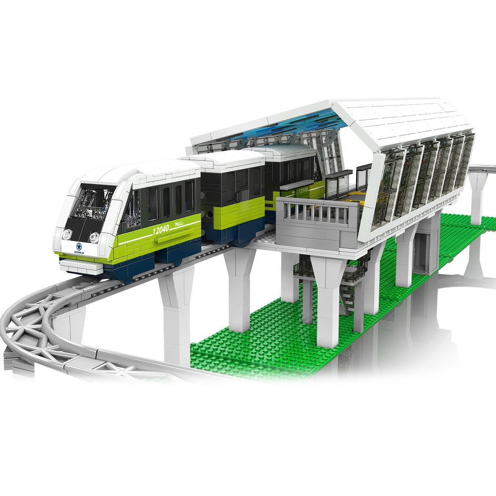 意大利马可尼快线轻轨列车（Italian Marconi Express Light Rail Train）（宇星模王MouldKing ...