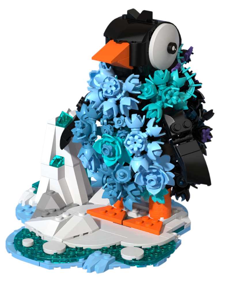 冰花企鹅（IceBloom Penguin）（我是一块砖iambrick 31105） | Brick4.com - 最实用的国产积木索引表