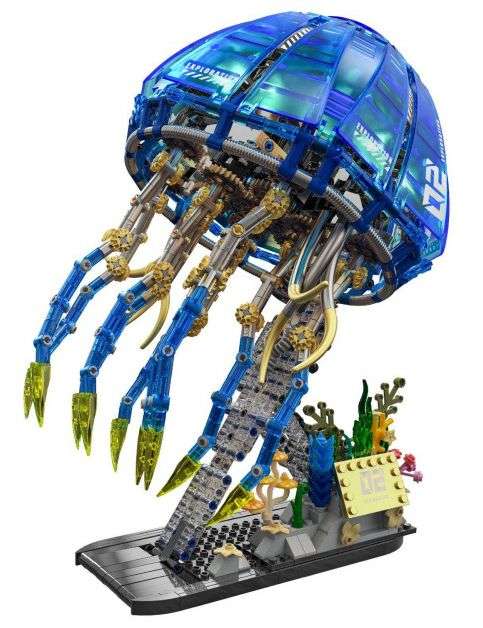 仿生机械幻光水母（Bionic Glowing Mech Jellyfish）（拓木 T1127） | Brick4.com - 最实用的国产 ...