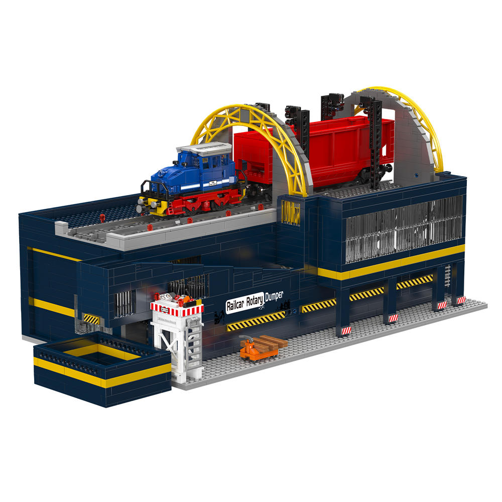 铁路旋转式翻车机（Railcar Rotary Dumper）（宇星模王MouldKing 17094） | Brick4.com - 最实用 ...